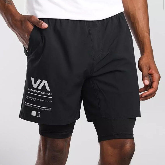 RVCA | Shorts | Rvca Sport Line Reflective Graphic Mens Shorts With ...